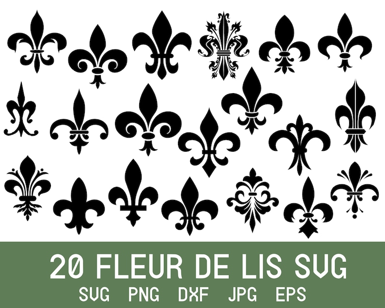 Fleur De Lis Svg Mardi Gras Svg Saints Svg Split Monogram - Etsy