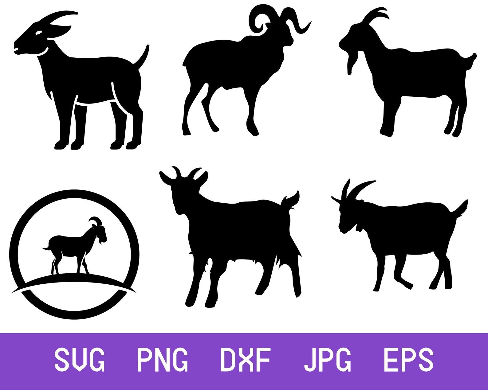 Goat Svg Cow Head Svg Sheep Svg Lamb Svg Goat Horns Svg - Etsy