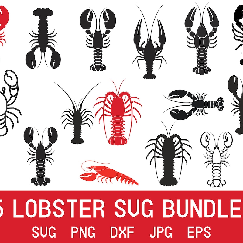 Lobster Svg - Etsy