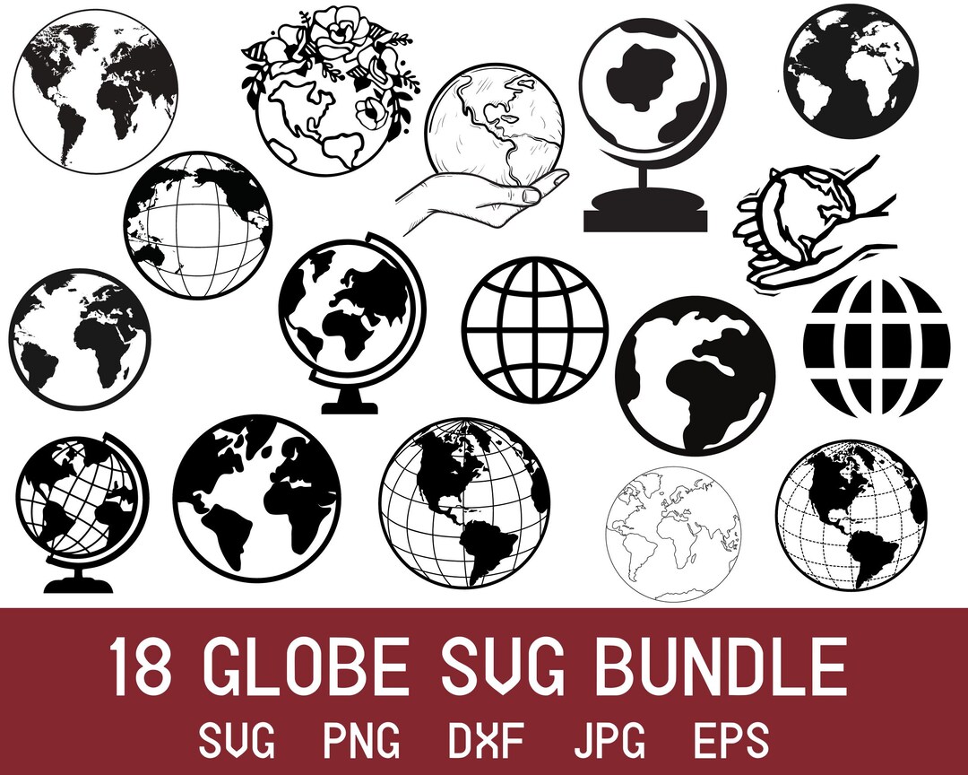 Globe map svg