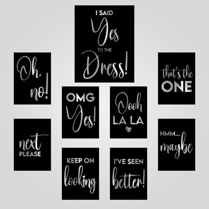 Printable Say Yes to the Dress Sign, Wedding Dress Sign, Dress Shopping ...