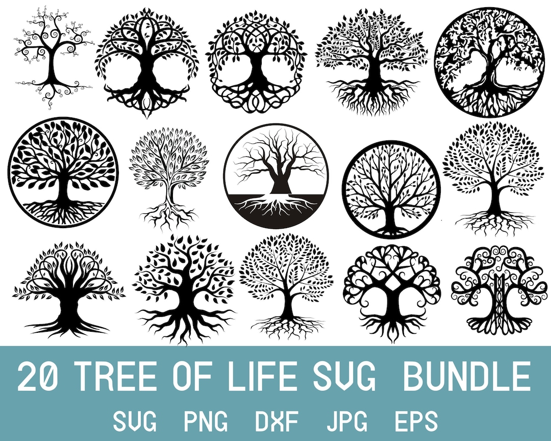 Baum des Lebens svg, Familienbaum svg, Palmen-Svg, Familienbaum-Vorlage ...
