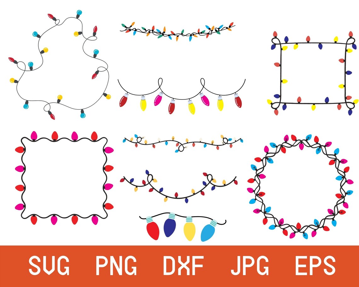 Christmas Lights Svg Christmas Light Svg Christmas Svg - Etsy