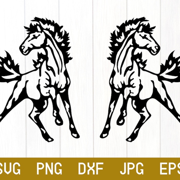 Mustang Clip Art Svg - Etsy