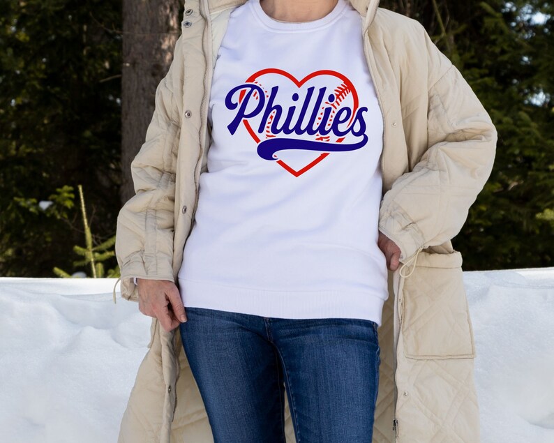 Baseball Heart SVG Bundle: Phillies Team Design (digital Download) - Etsy