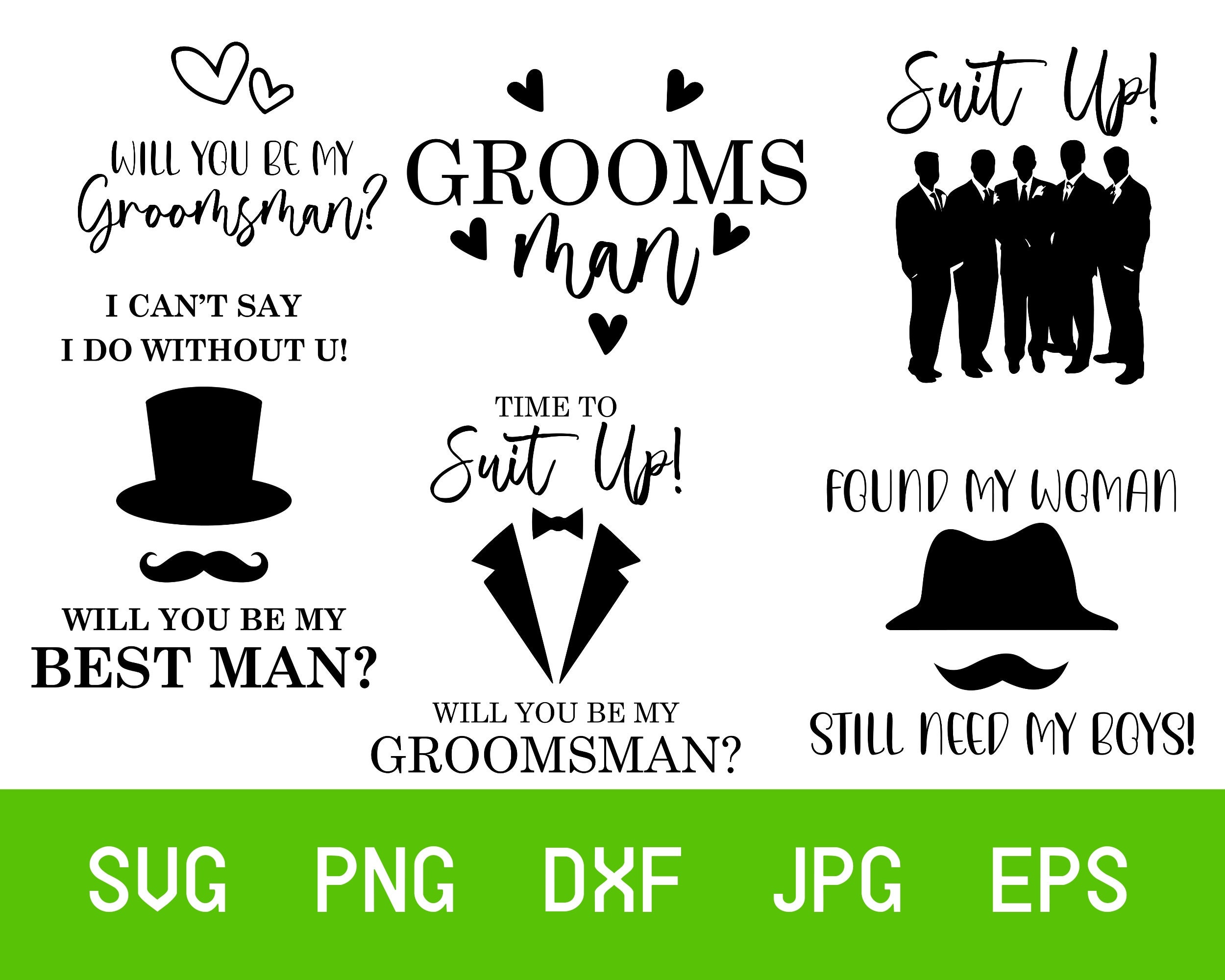 Groomsmen Svg Wedding Svg Groom Svg Best Man Svg Bridal - Etsy Australia