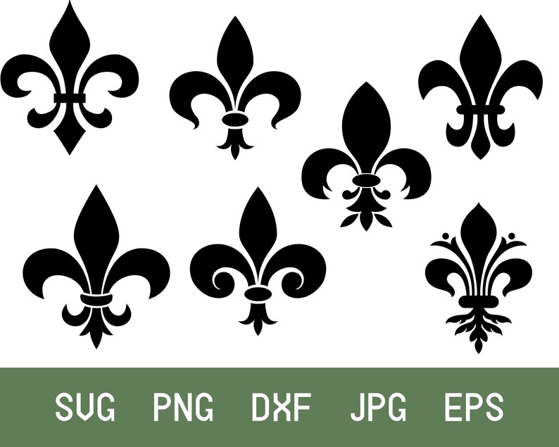 Fleur De Lis Svg Mardi Gras Svg Saints Svg Split Monogram - Etsy