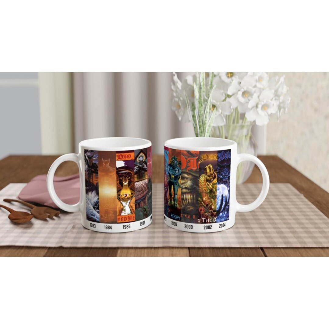 Dio Discography Mug Featuring All Their Studio Albums Christmas Gift ...