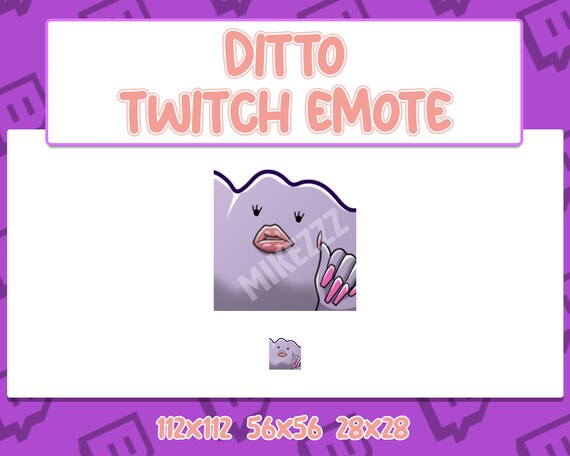 Ditto Periodt Meme Pokemon Twitch Sub Emote Streamer - Etsy México