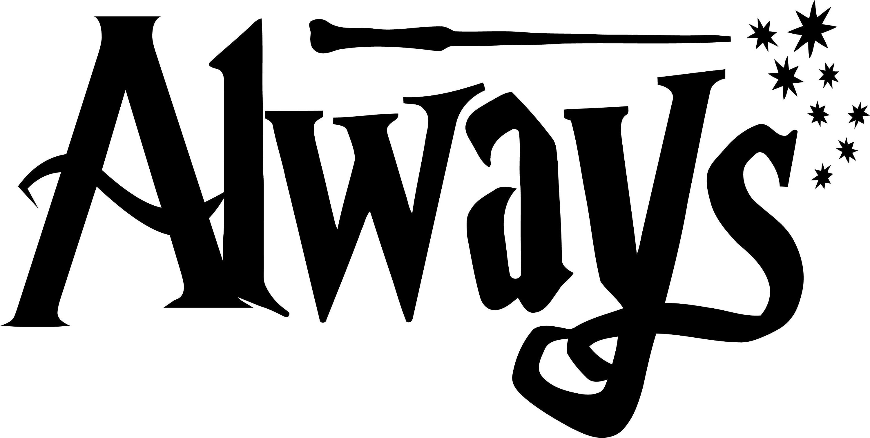 Always SVG, Cricut Silhouette, Cutting File, Clipart, Potter Always ...