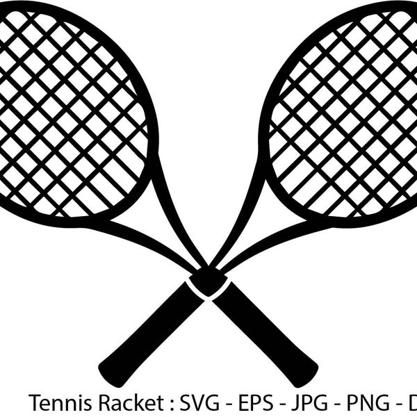 Tennis Racket Svg - Etsy