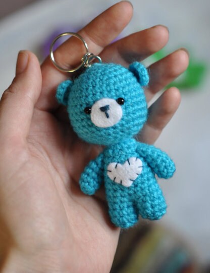 Bear Keychain Crochet Pattern PDF Amigurumi Plush Toy - Etsy