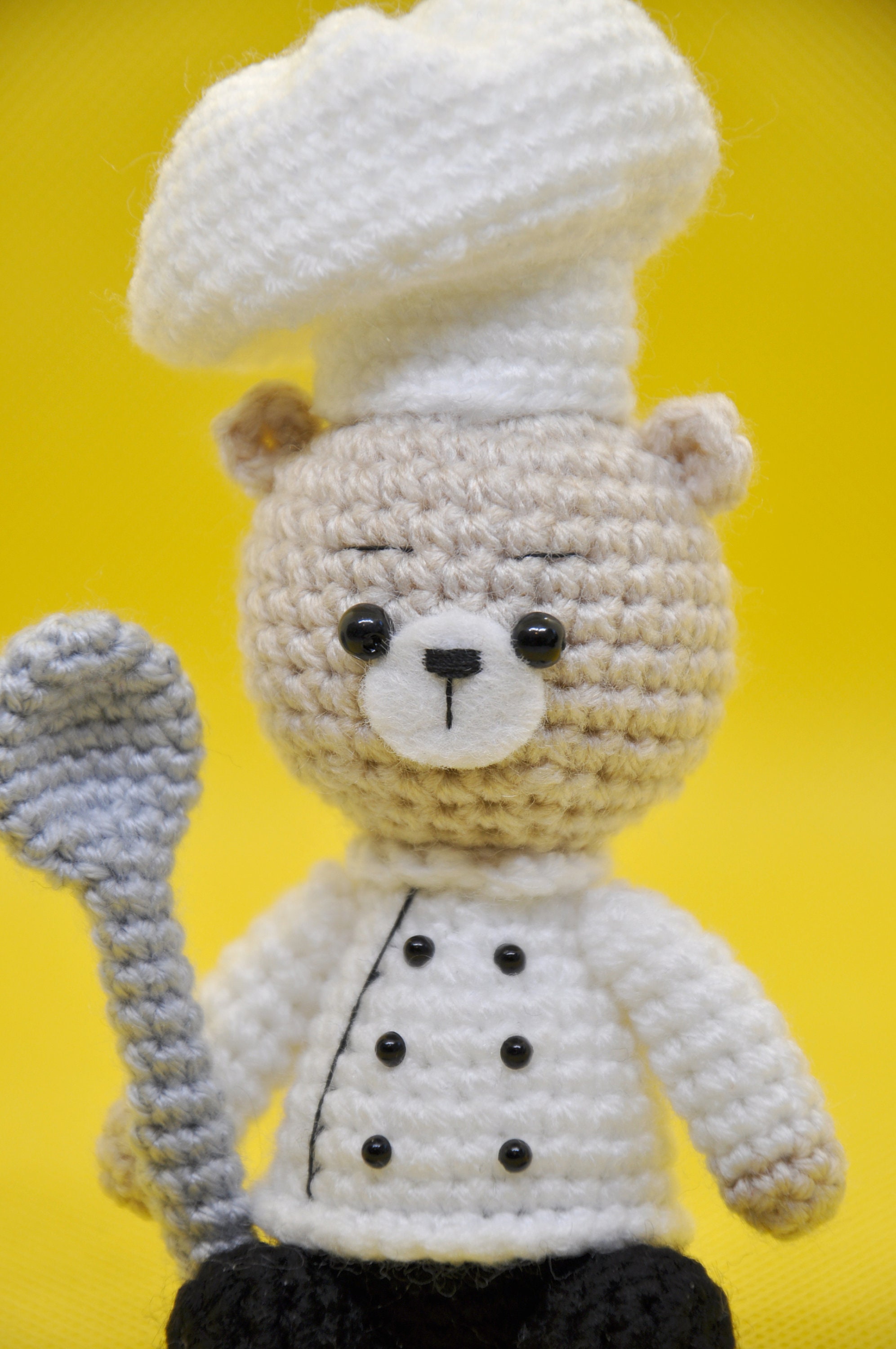 PATTERN Amigurumi Chef Bear Crochet Pattern PDF Cute Stuffed Animal DIY ...