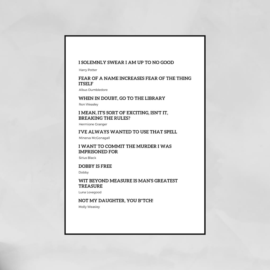 Famous Movie Quotes Poster, Wall Art Print, Wall Décor, Printable Wall ...