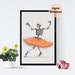 Dancing Skeletons Print Set of 3, Skeleton Art, Funny Wall Art ...