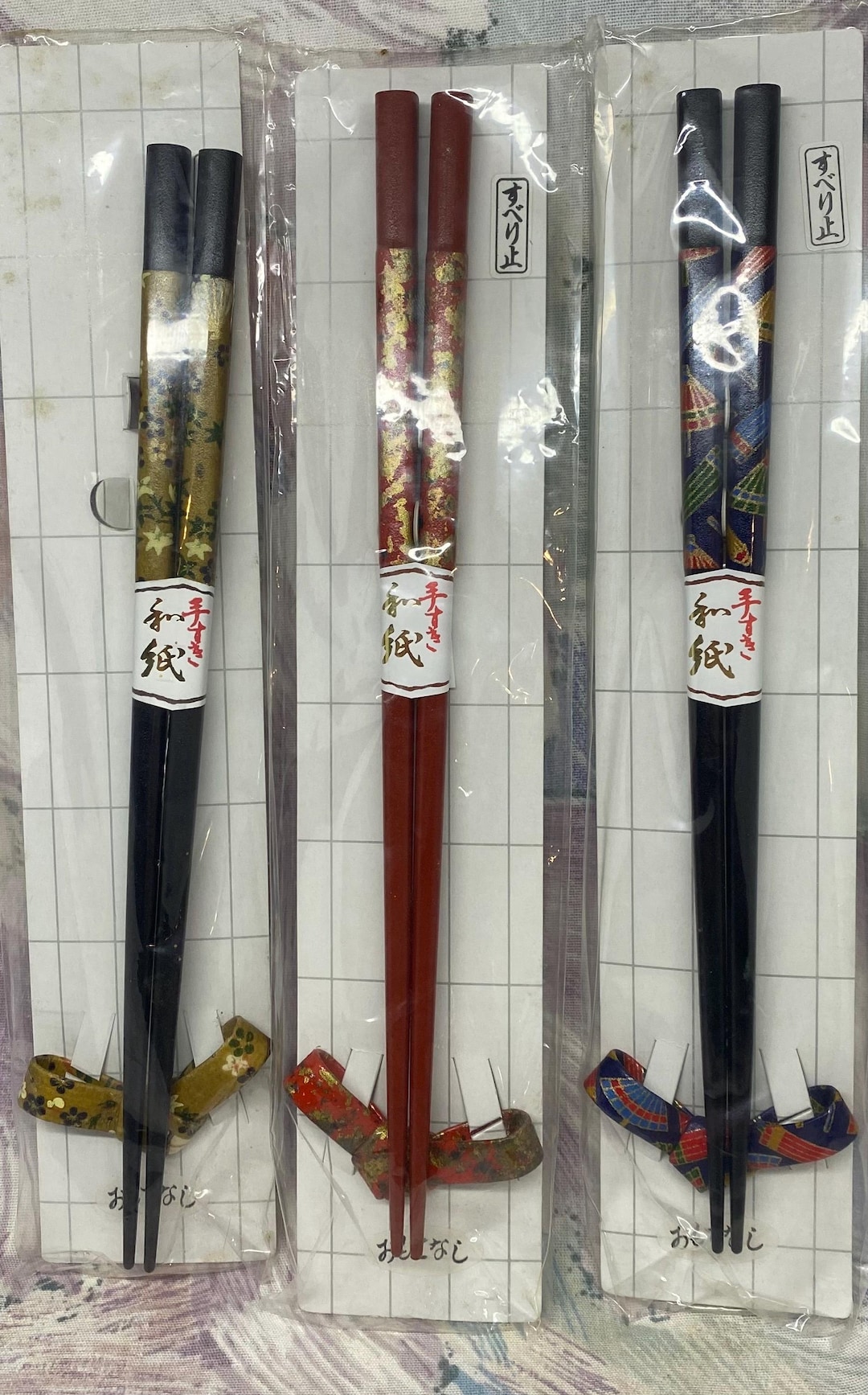 Vintage Handcrafted Japanese Chopsticks With Rest – Elegant Non-slip ...