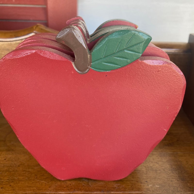 Apple Coasters - Etsy