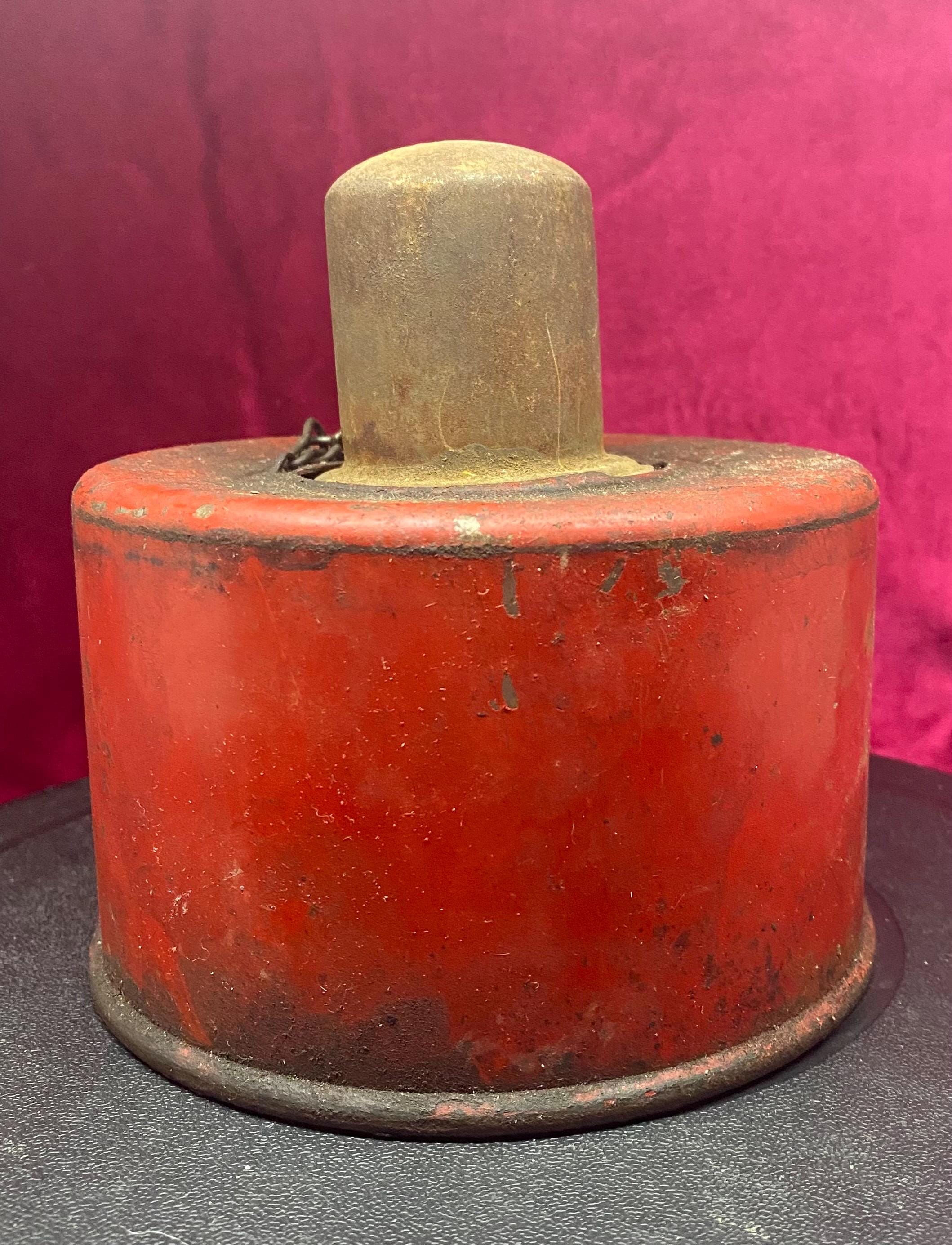 Vintage Type C Road Flare Smudge Pot – Industrial Steel Warning ...