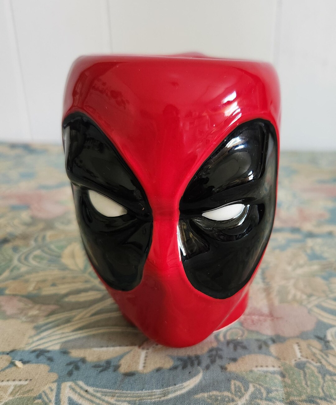 Marvel Comics Deadpool 3D Coffee Tea Mug Cup Ceramic Red Sculpted Head ...