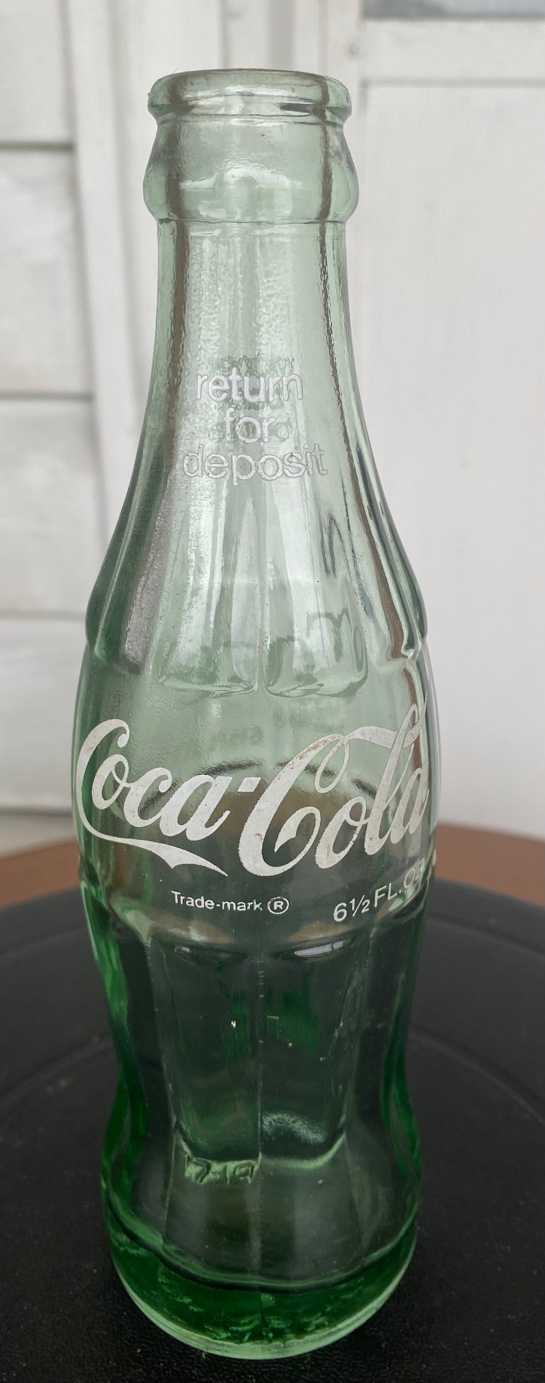 Vintage 1940s 50s Coca Cola Bottle Antique Green Glass Coke Bottle ...