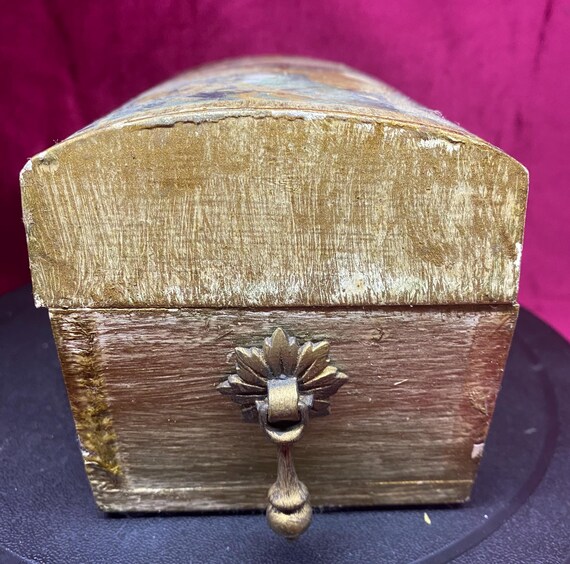 Antique Early 1900s Handmade Wooden Jewelry Box with … - Gem