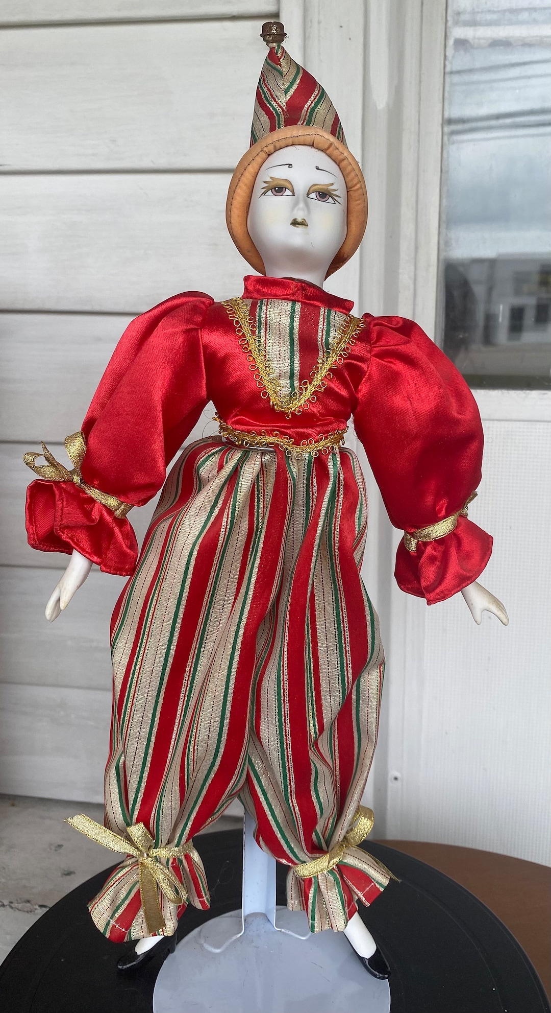 Vintage Dandee Jester Collection Genuine Porcelain Doll Woman Jester ...