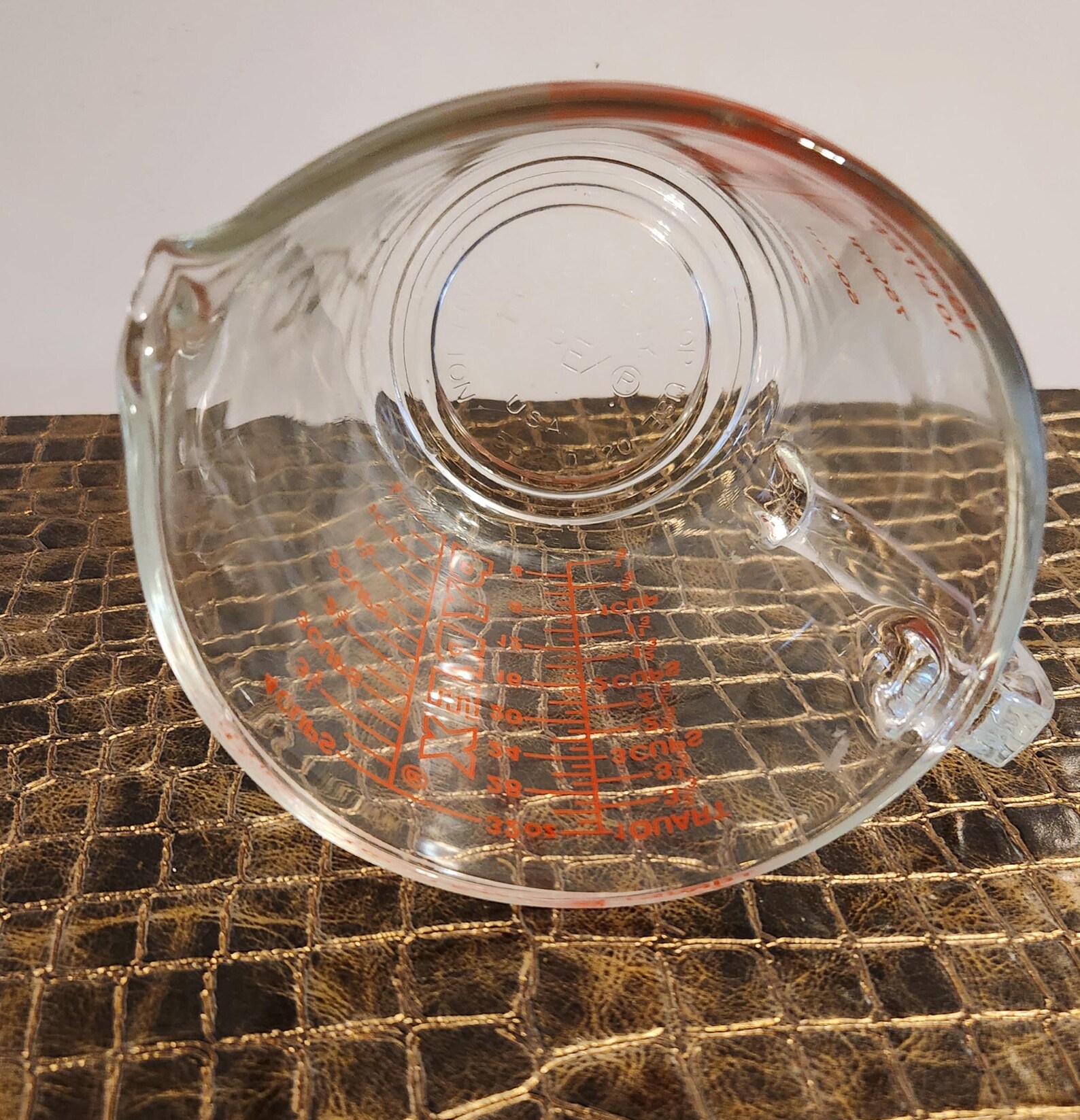 Vintage Pyrex Clear Glass Measuring Cup 532D-20 4-cup Capacity Made in ...