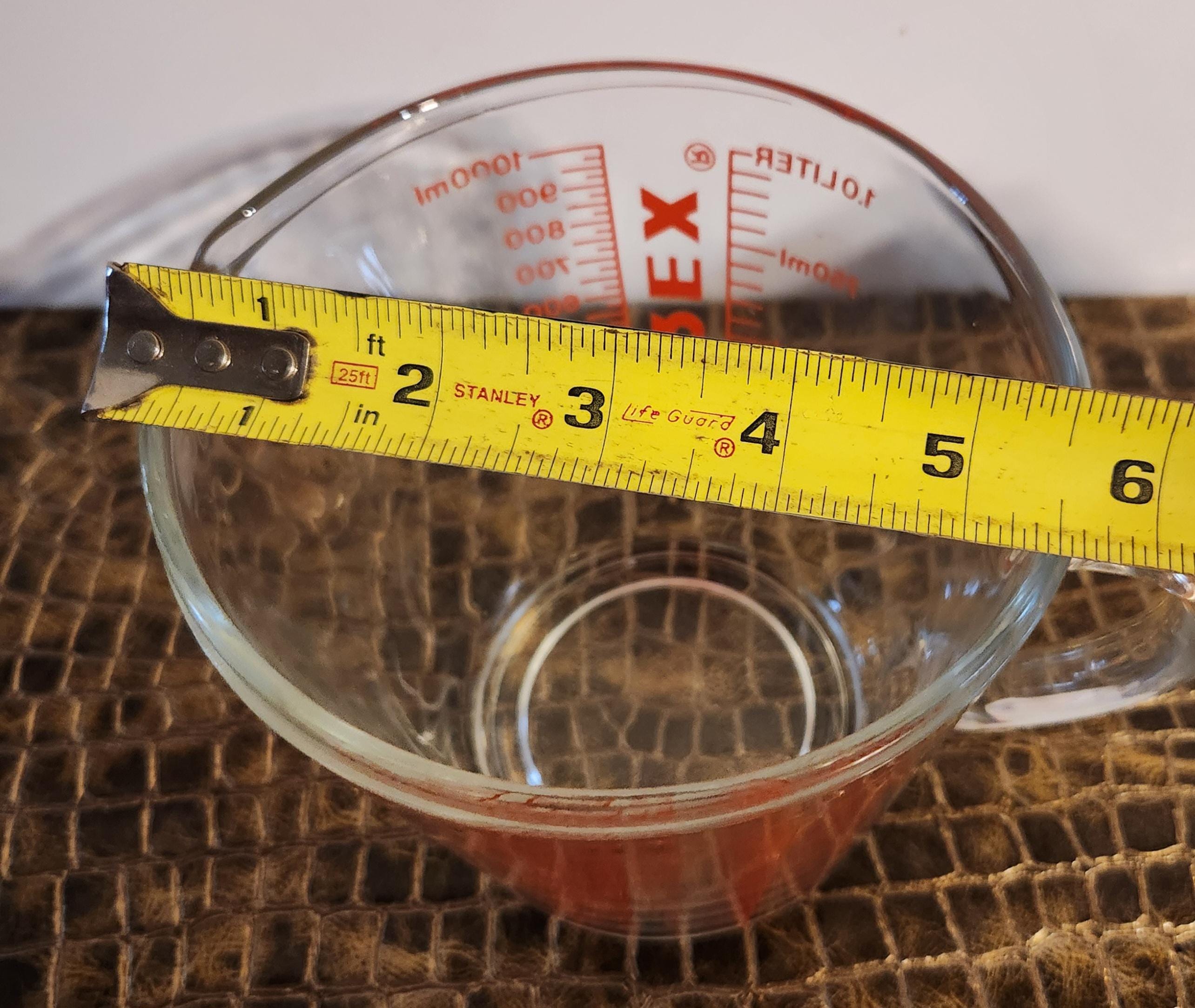Vintage Pyrex Clear Glass Measuring Cup 532D-20 4-cup Capacity Made in ...