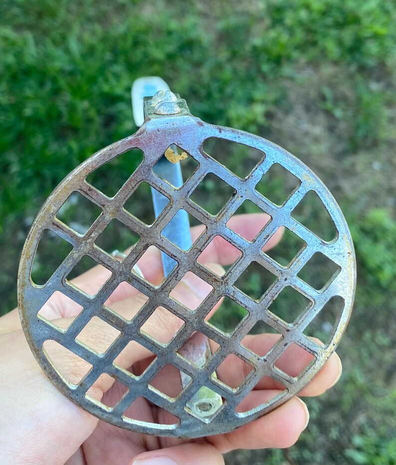 Vintage Potato Masher - Blue Flowers Pattern - Etsy