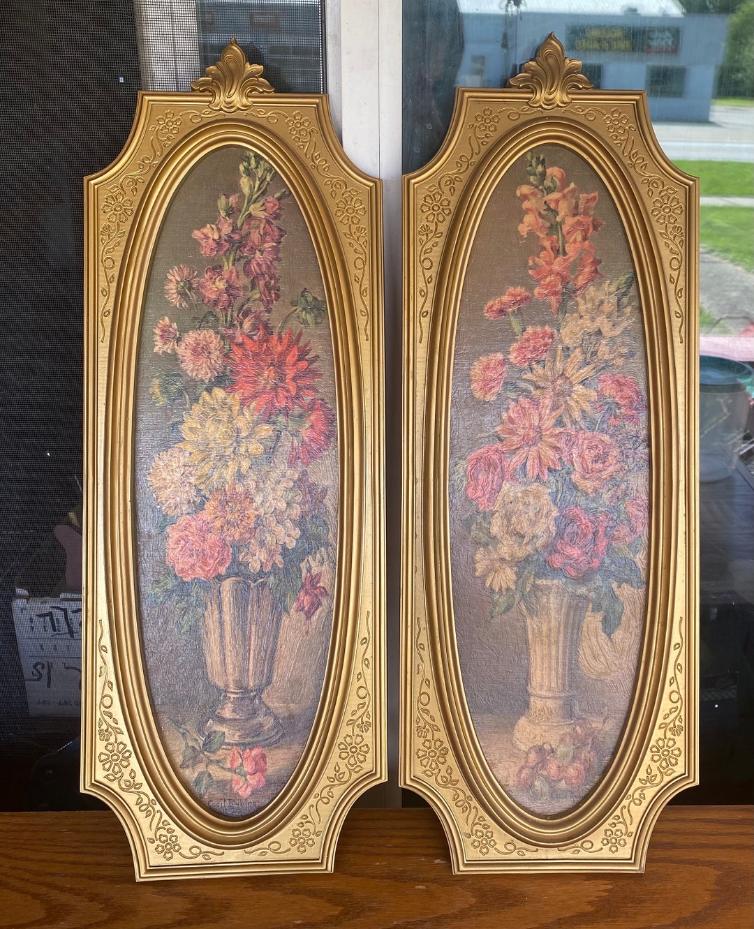 Mid Century Cecil Rubino Florentine Gardens Wall Art Set of 2 Pieces - Etsy