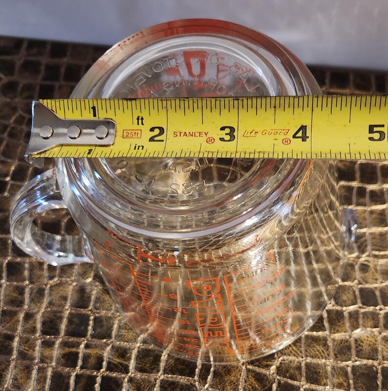 Vintage Pyrex Clear Glass Measuring Cup 532D-20 4-cup Capacity Made in ...