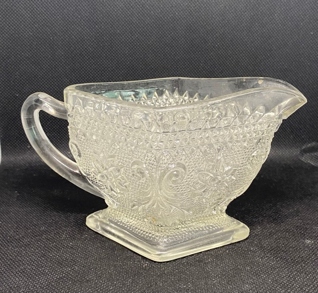 Vintage Indiana Glass Tiara Pattern Triangular Clear Pressed Glass ...