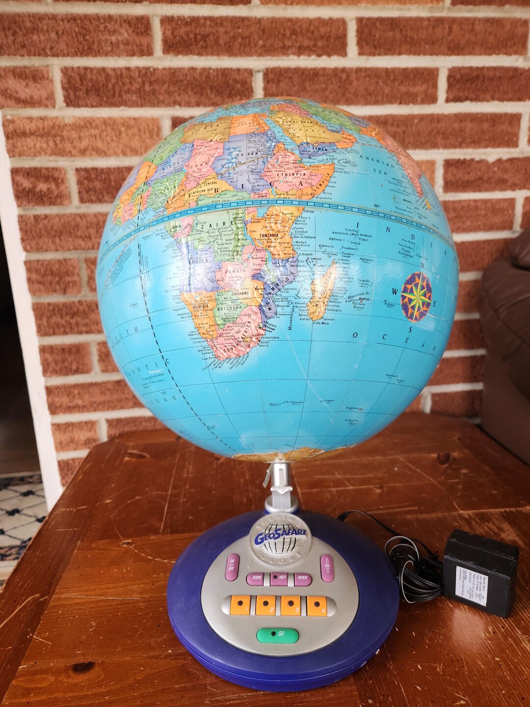 Vintage Geosafari Scientific Interactive Talking Globe With Adapter - Etsy
