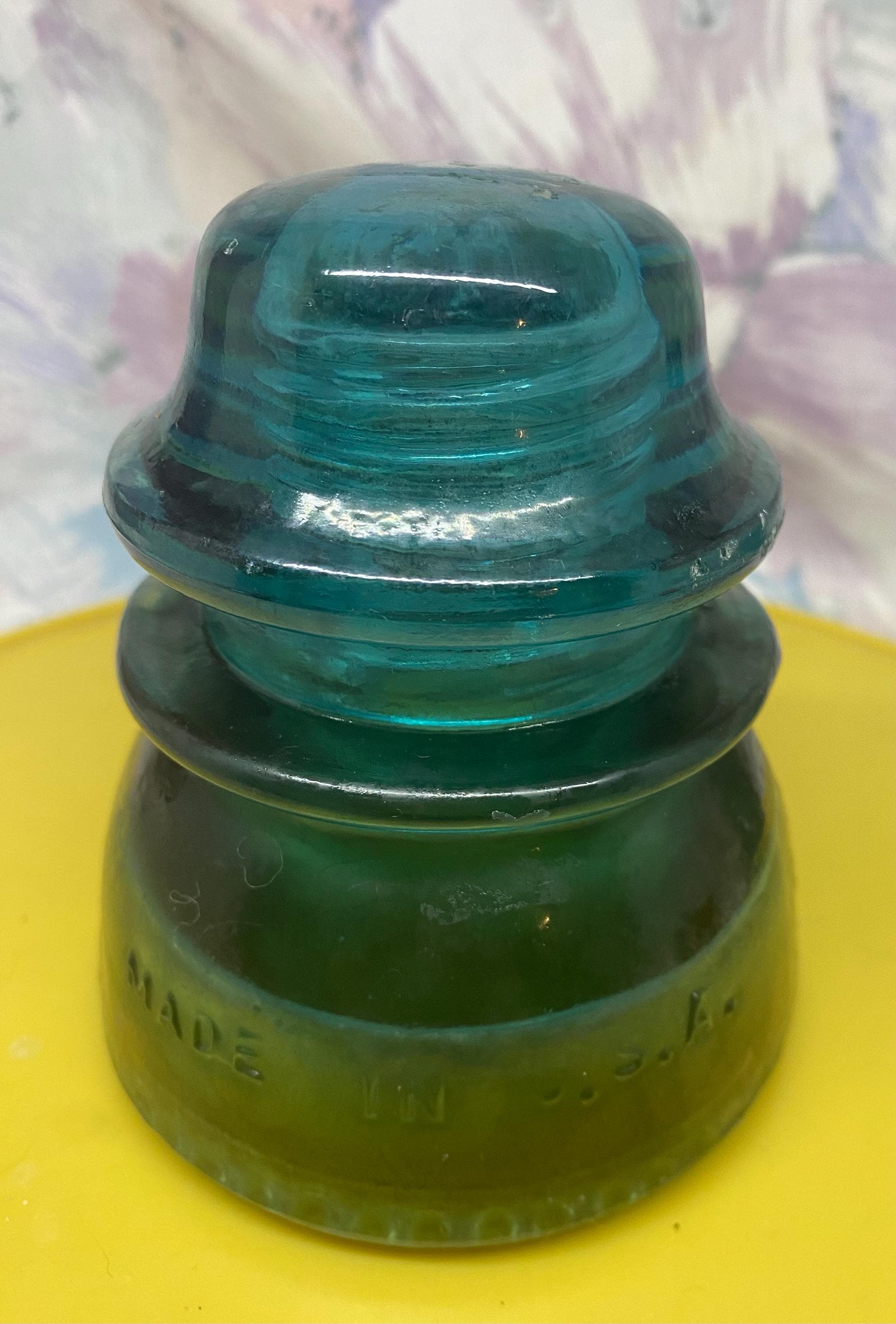Antique Green Hemingray Glass Insulator - Etsy