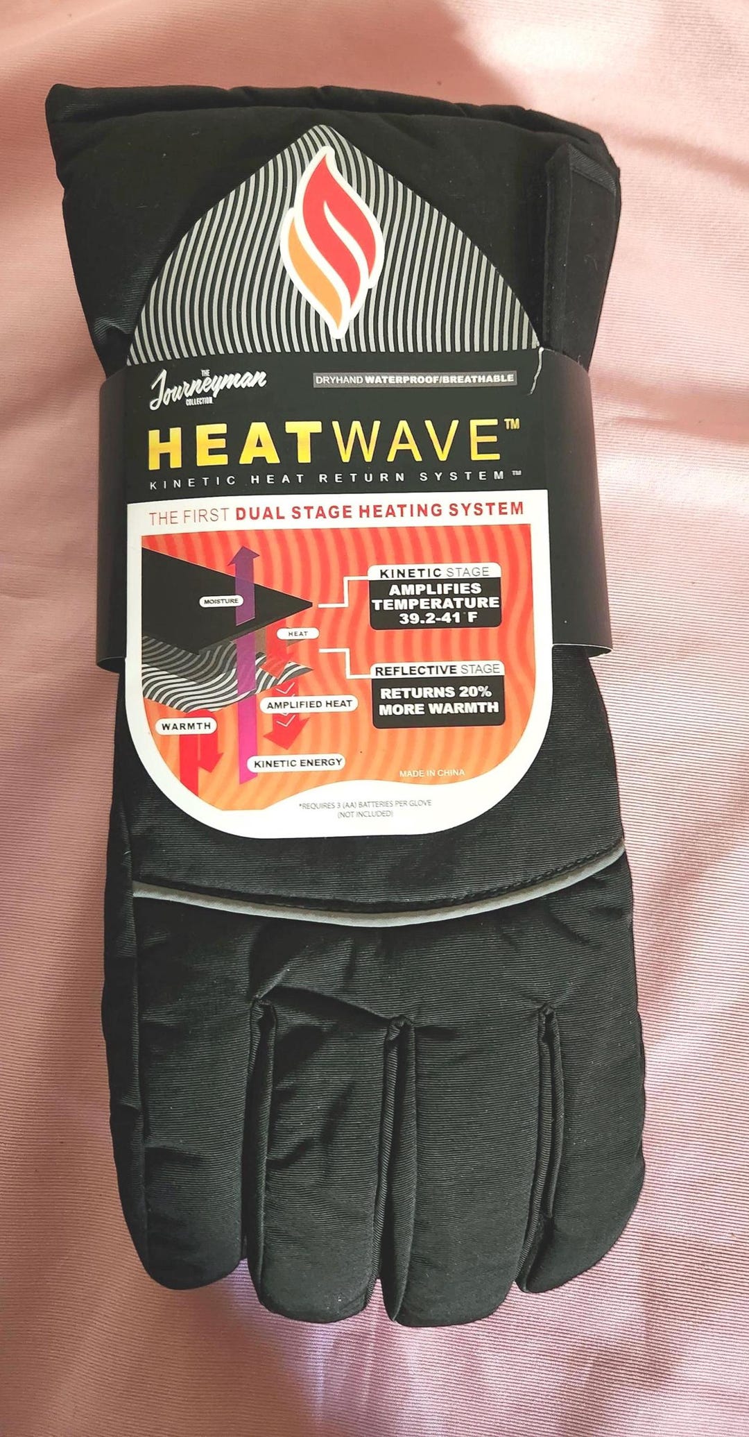 Journeyman Heatwave Dual Stage Heating Gloves Enhanced Warmth With ...