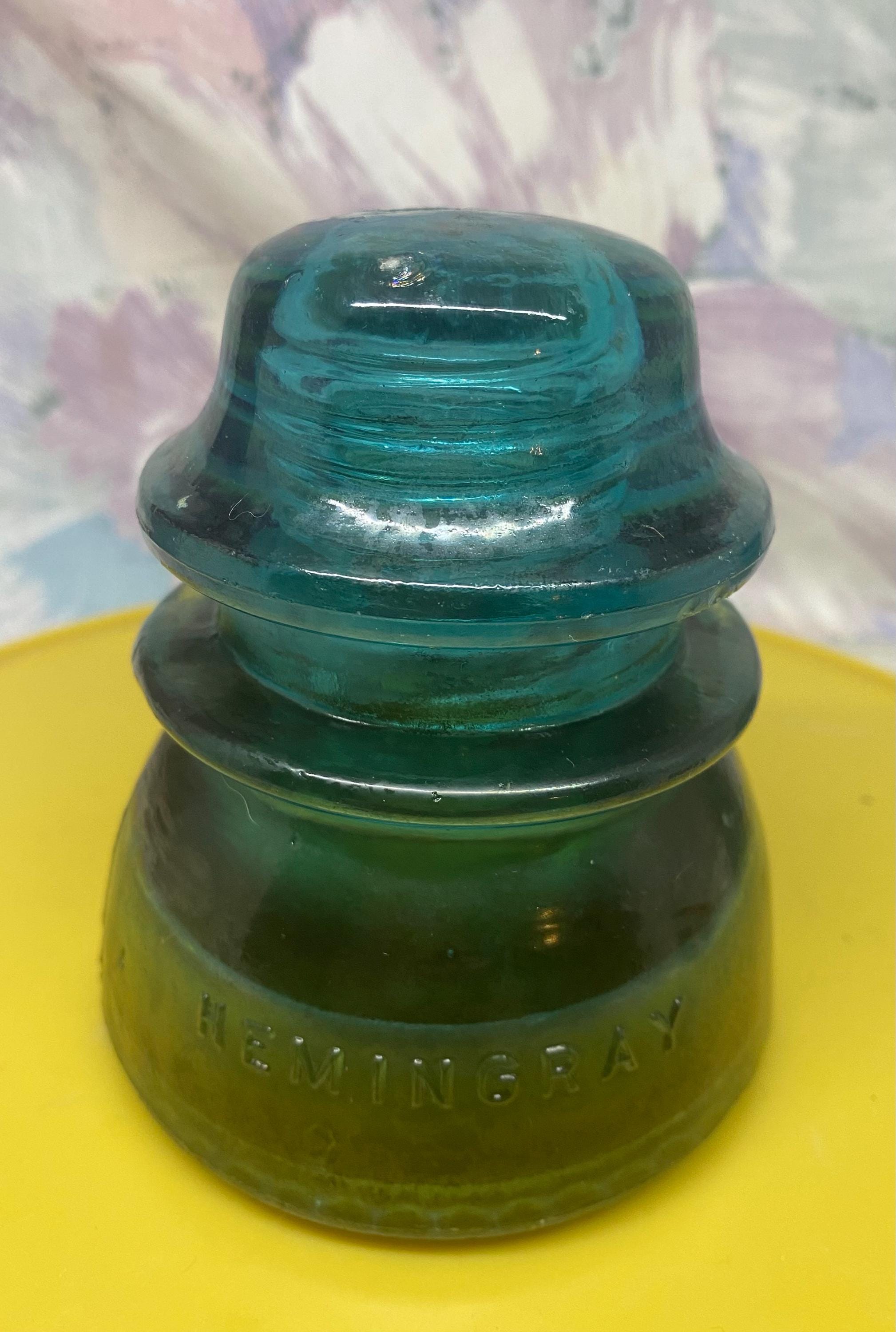 Antique Green Hemingray Glass Insulator - Etsy