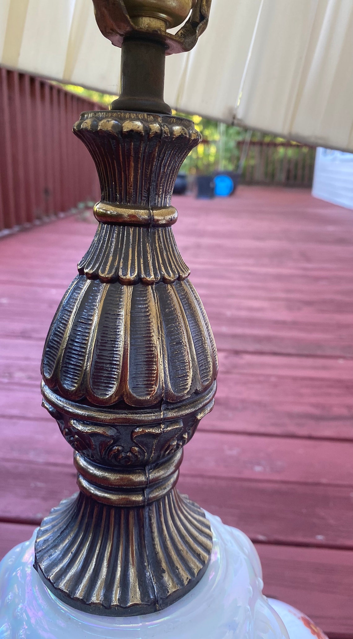 Set of 2 Vintage Accurate Casting Iridescent Mother of Pearl Table ...