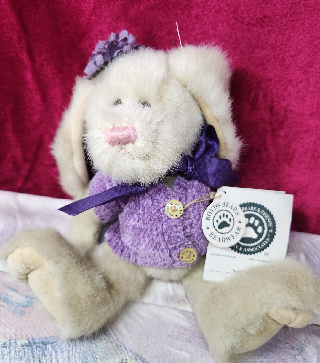 Vintage Boyds Bears Plush Bunny Rabbit – Sarina (frederick Atkins ...