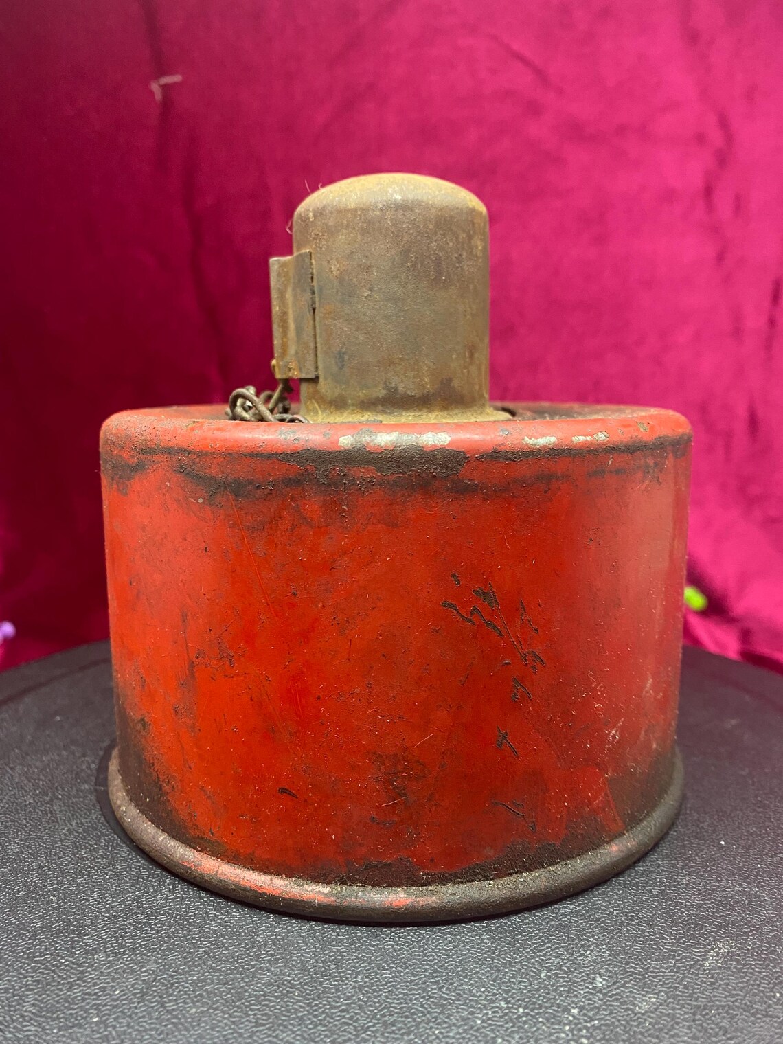 Vintage Type C Road Flare Smudge Pot – Industrial Steel Warning ...