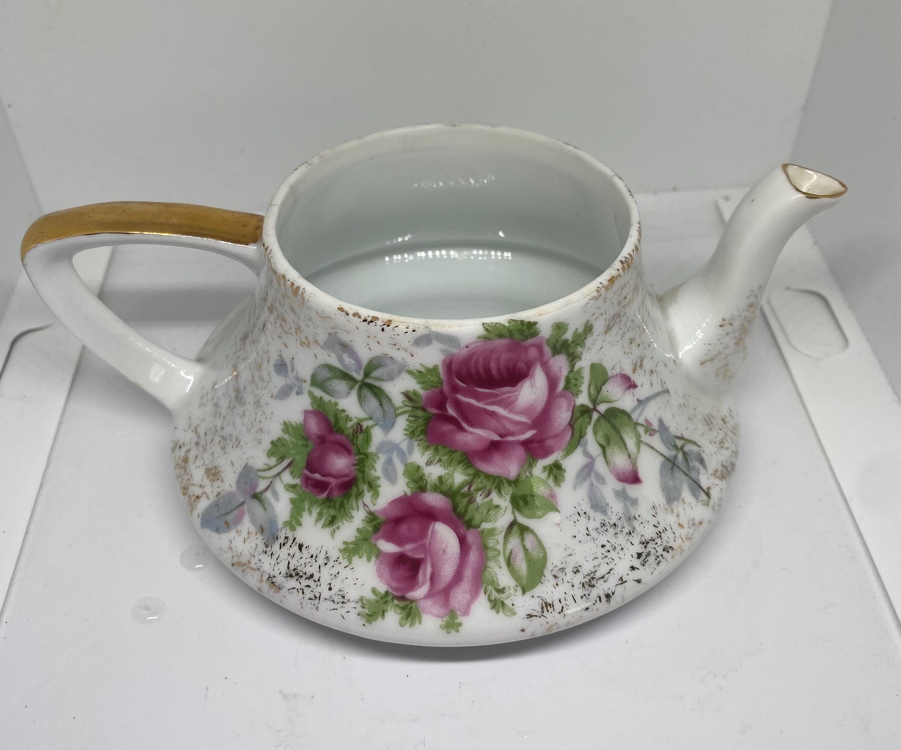 Vintage Lefton 4-piece Tea Set – Fine Porcelain Pink Rose Design ...