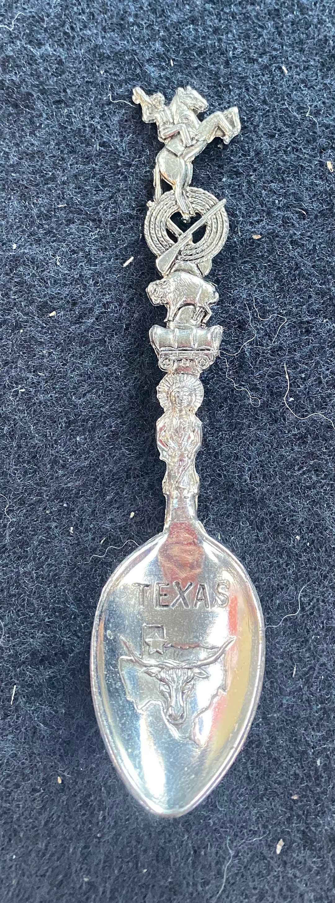 Vintage Collectible Silver Plated Totem Pole Texas Souvenir Spoon - Etsy