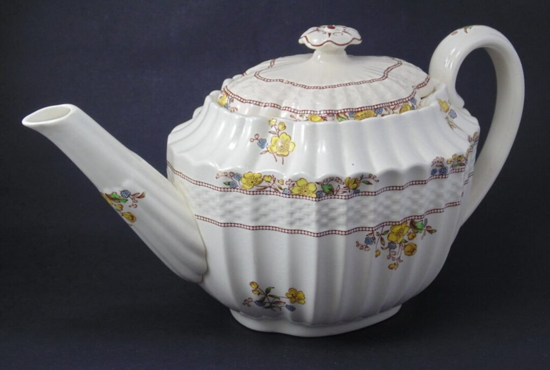 Vintage Copeland Spode Buttercup Pattern Tea Pot With Older Backstamp ...