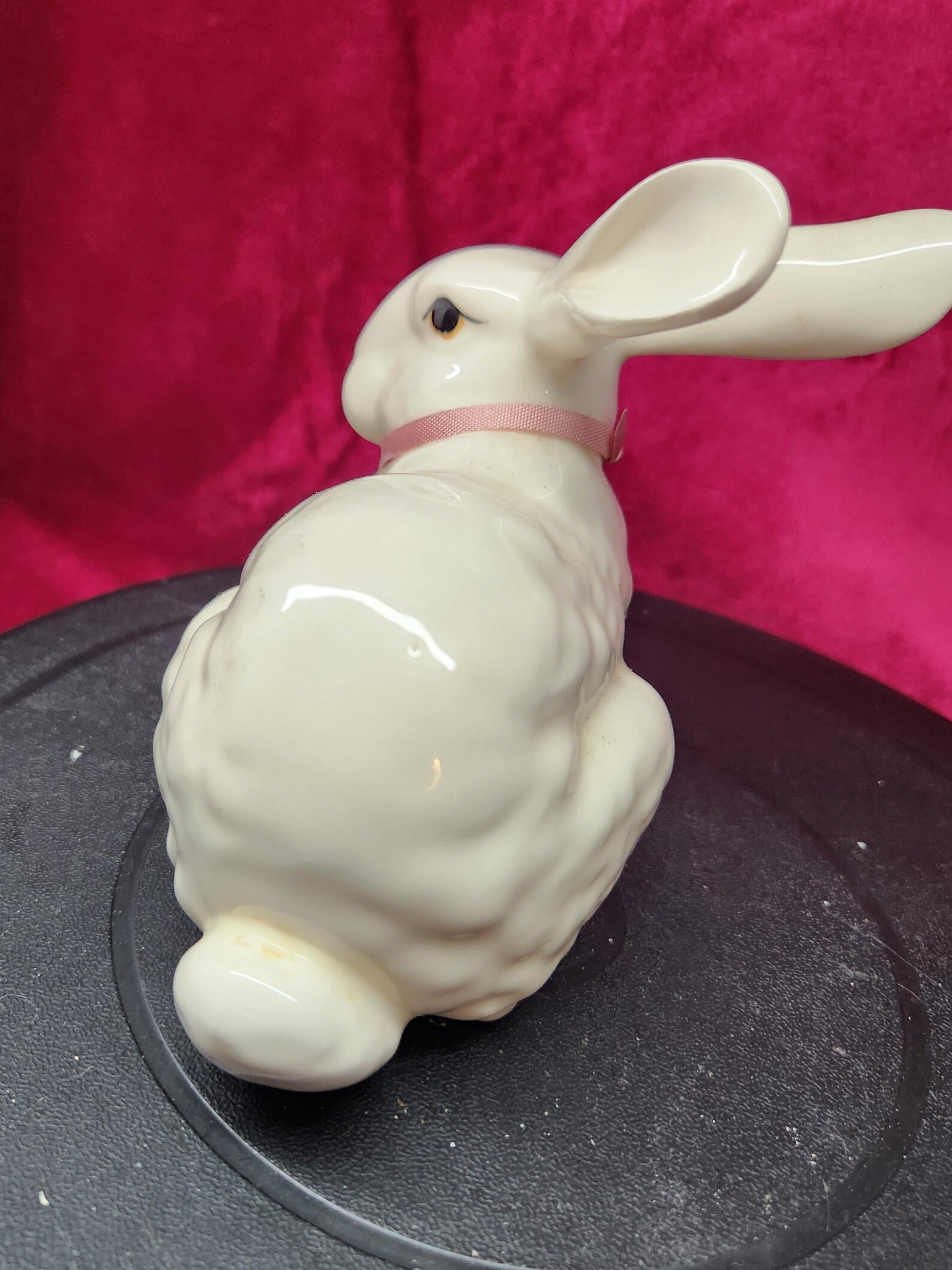 5" Tall Vintage Porcelain Rabbit in Figurine With Necklace - Etsy