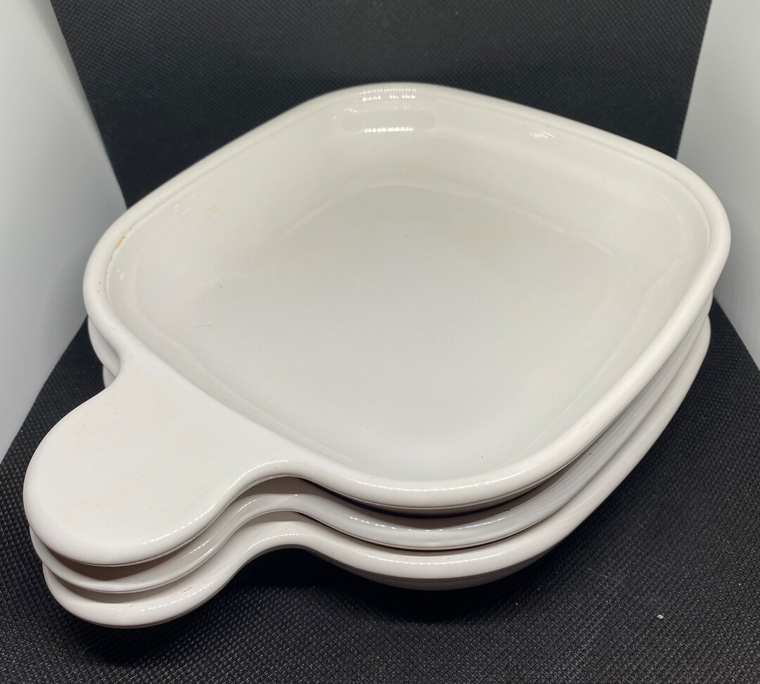 Vintage Set of 3 Corning Ware Pyroceram Square Sandwich Plates/ Bread ...