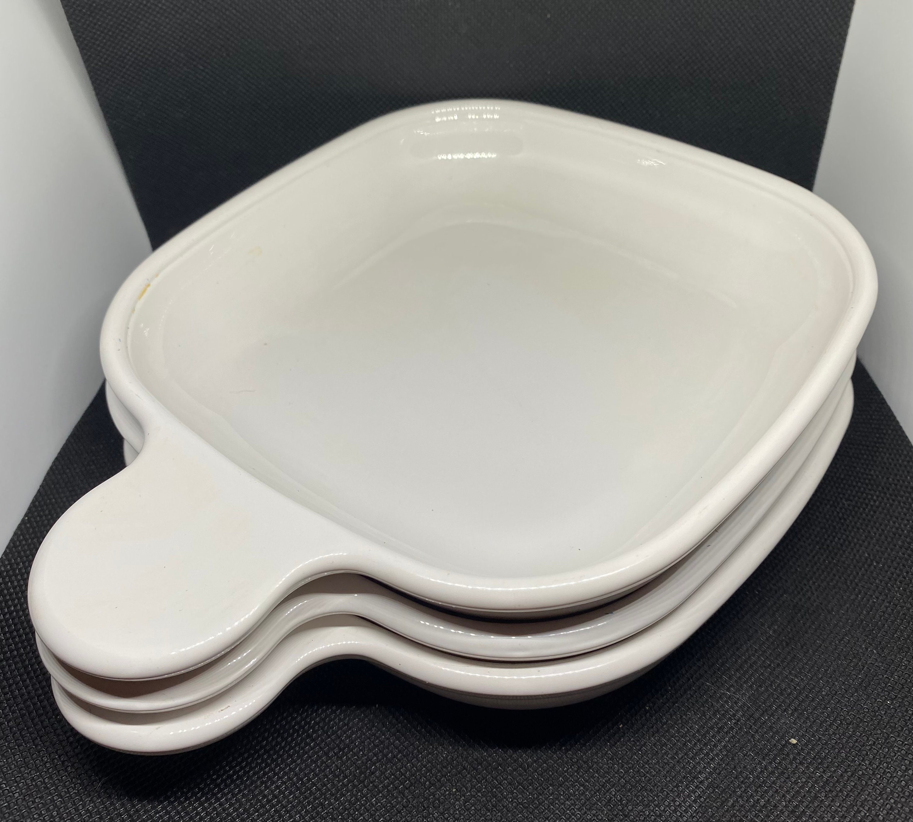 Vintage Set of 3 Corning Ware Pyroceram Square Sandwich Plates/ Bread ...