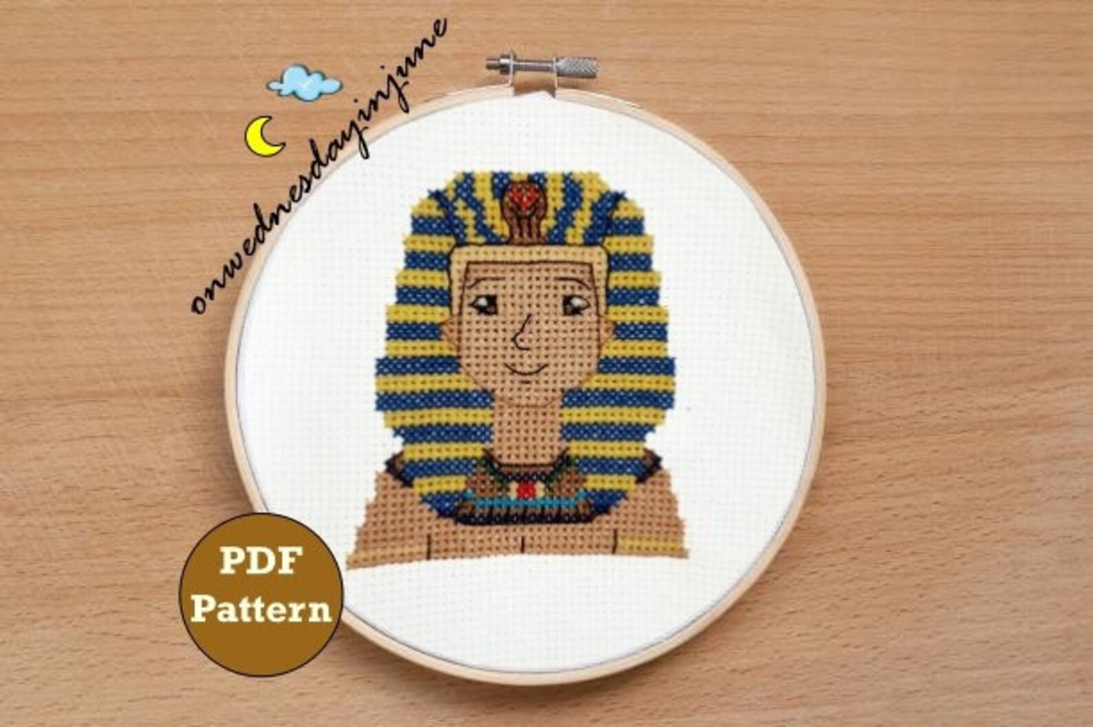 Pharaoh Cross Stitch Pattern PDF Download (PDF Pattern, Pattern How To ...