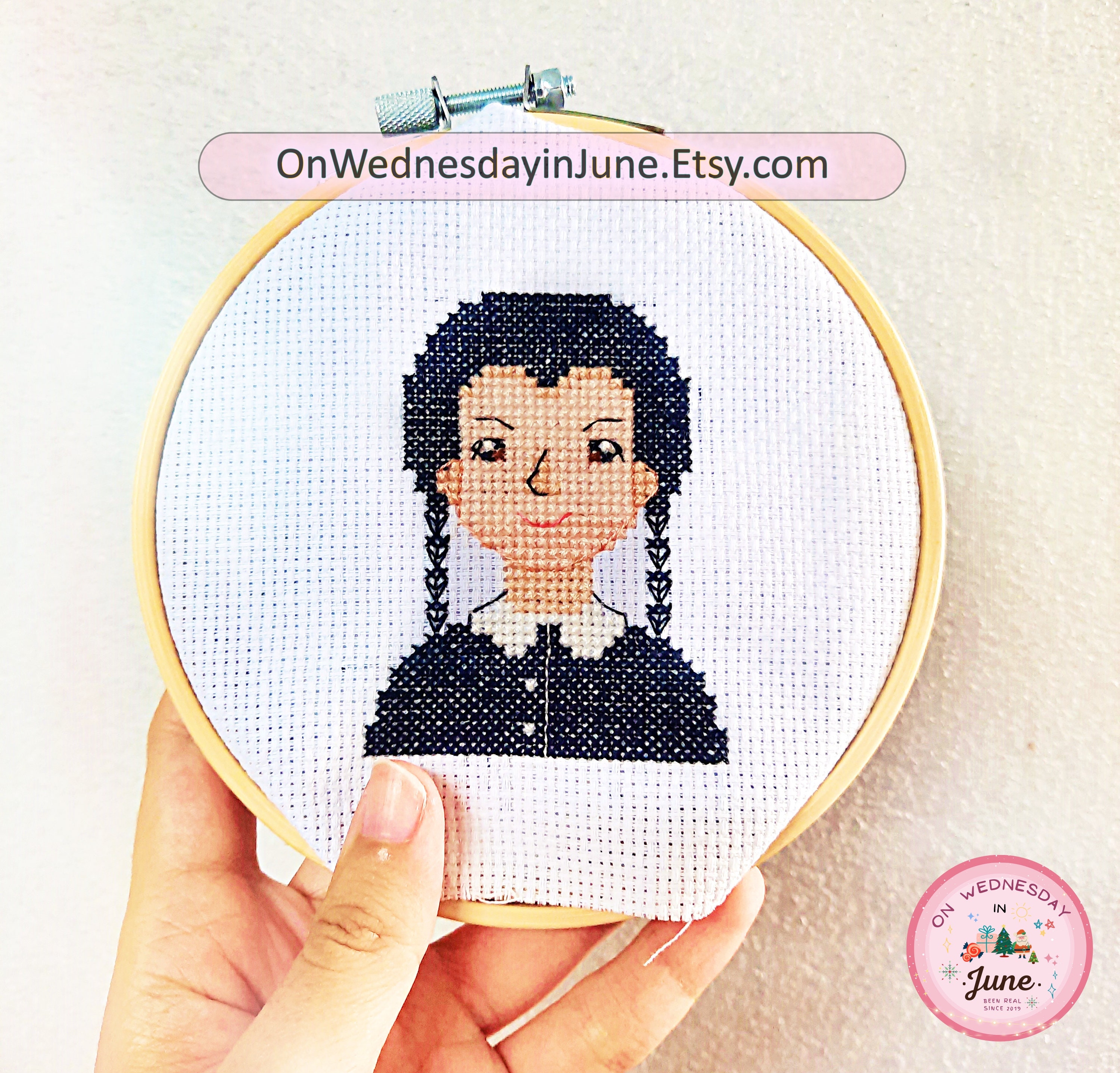 Wednesday Addams Cross Stitch Pattern PDF Download (PDF Pattern ...