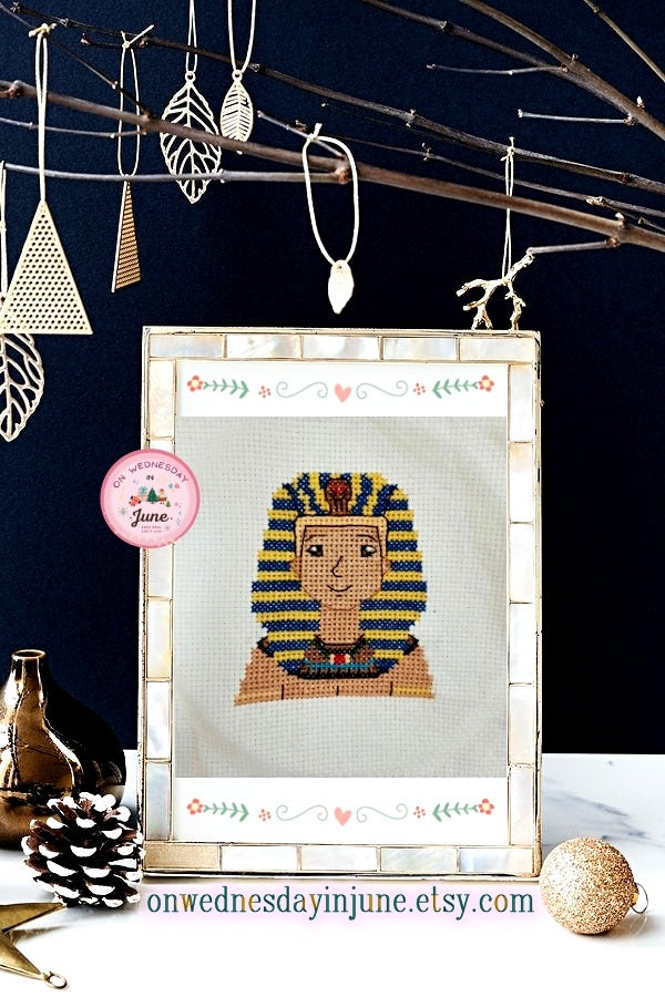 Pharaoh Cross Stitch Pattern PDF Download (PDF Pattern, Pattern How To ...