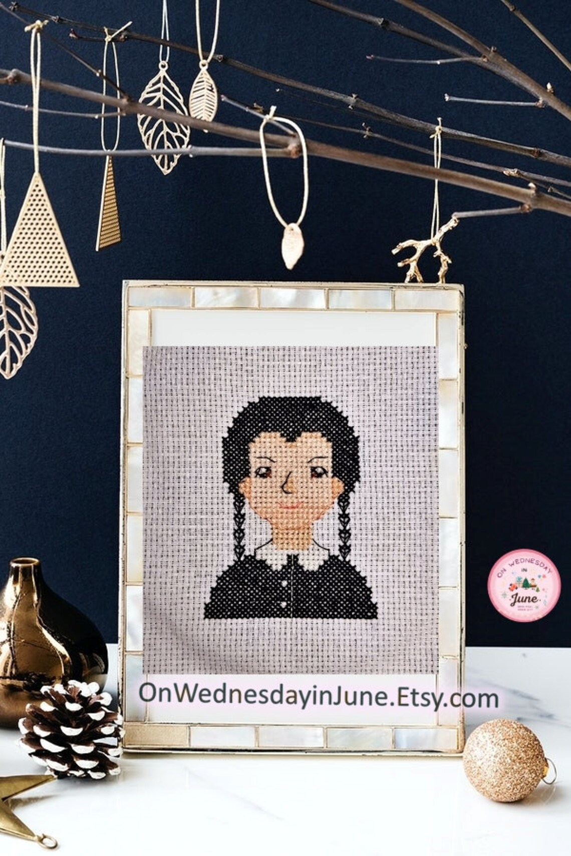 Wednesday Addams Cross Stitch Pattern PDF Download (PDF Pattern ...