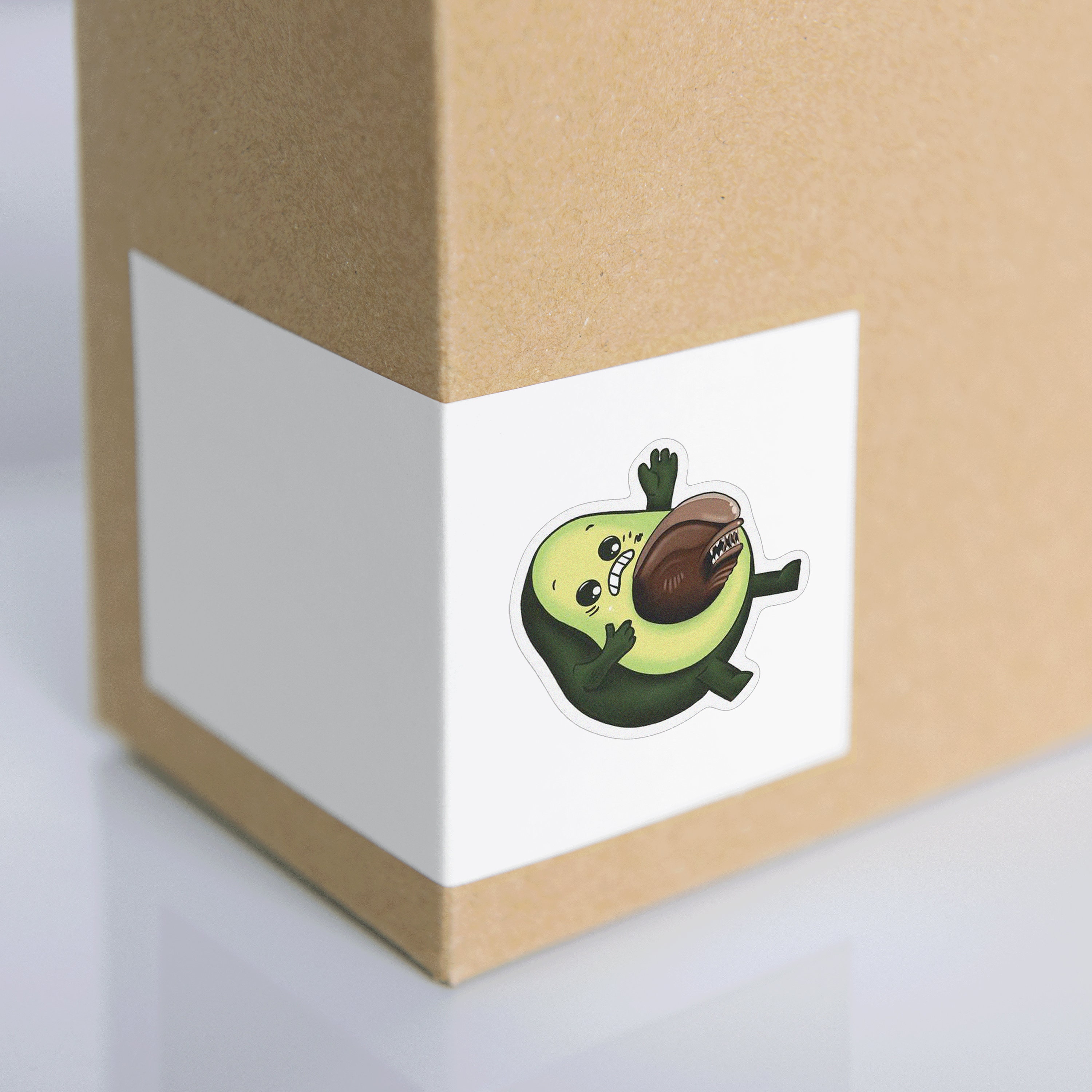Stickers Avocado Alien, Cute Avocado Alien, Funny Avocado, Creep ...